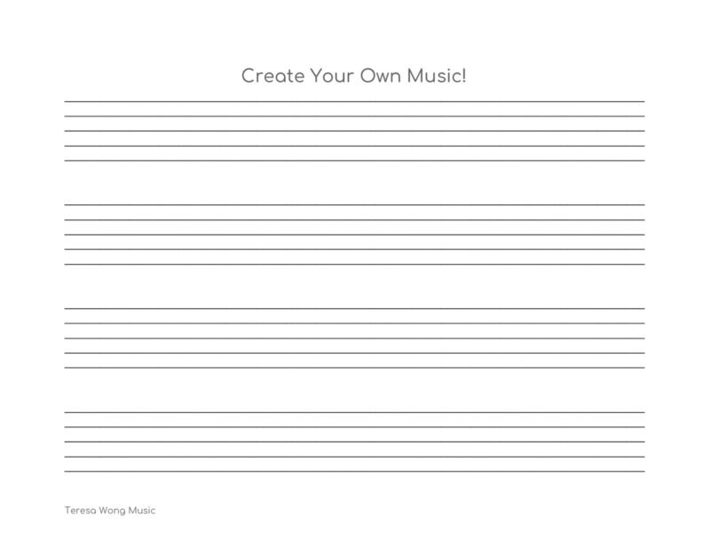 Music Staff Paper – Music on Wings